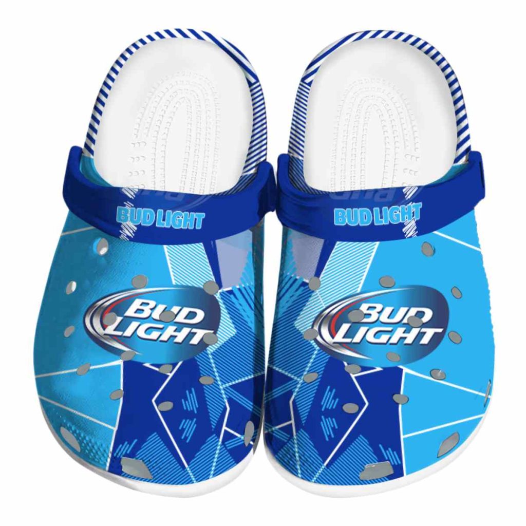 Bud Light Geometric Background Clog - VivaCrocs