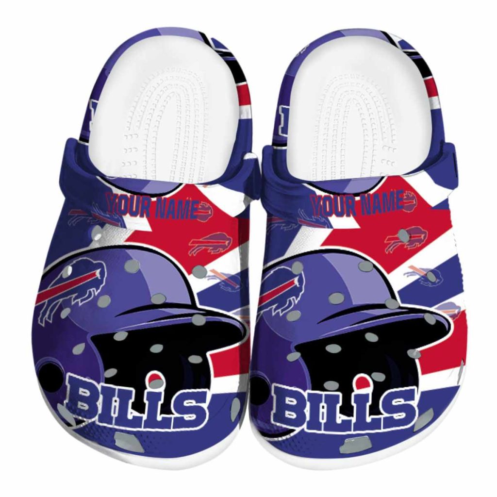 Custom Buffalo Bills Baseball Helmet Clog - VivaCrocs