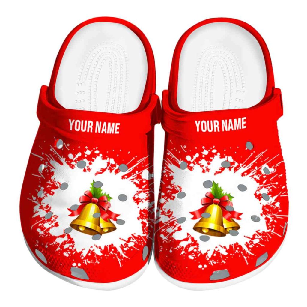 Custom Christmas Splatter Background Clog - VivaCrocs