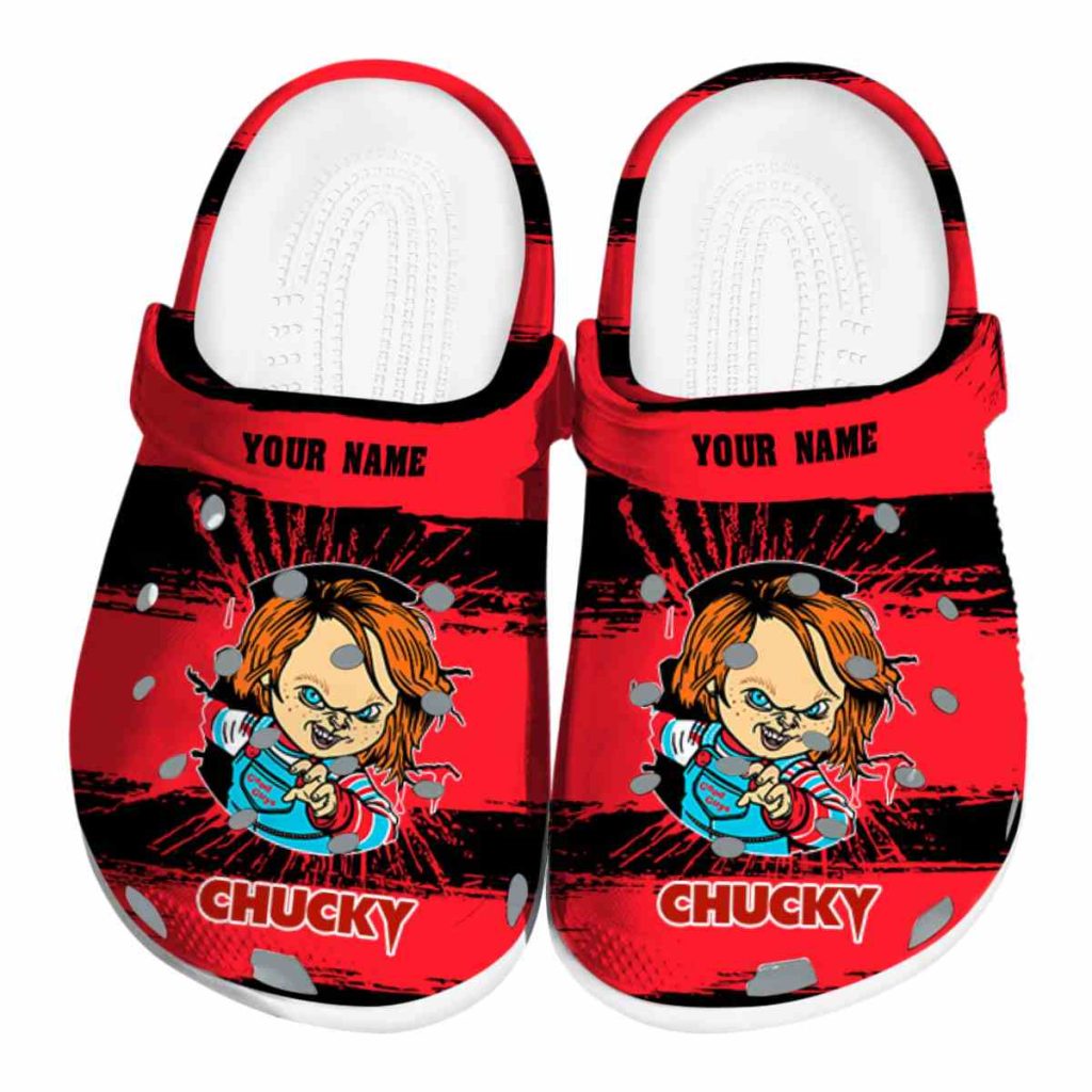 Custom Chucky Paint Splatter Graphics Clog - VivaCrocs