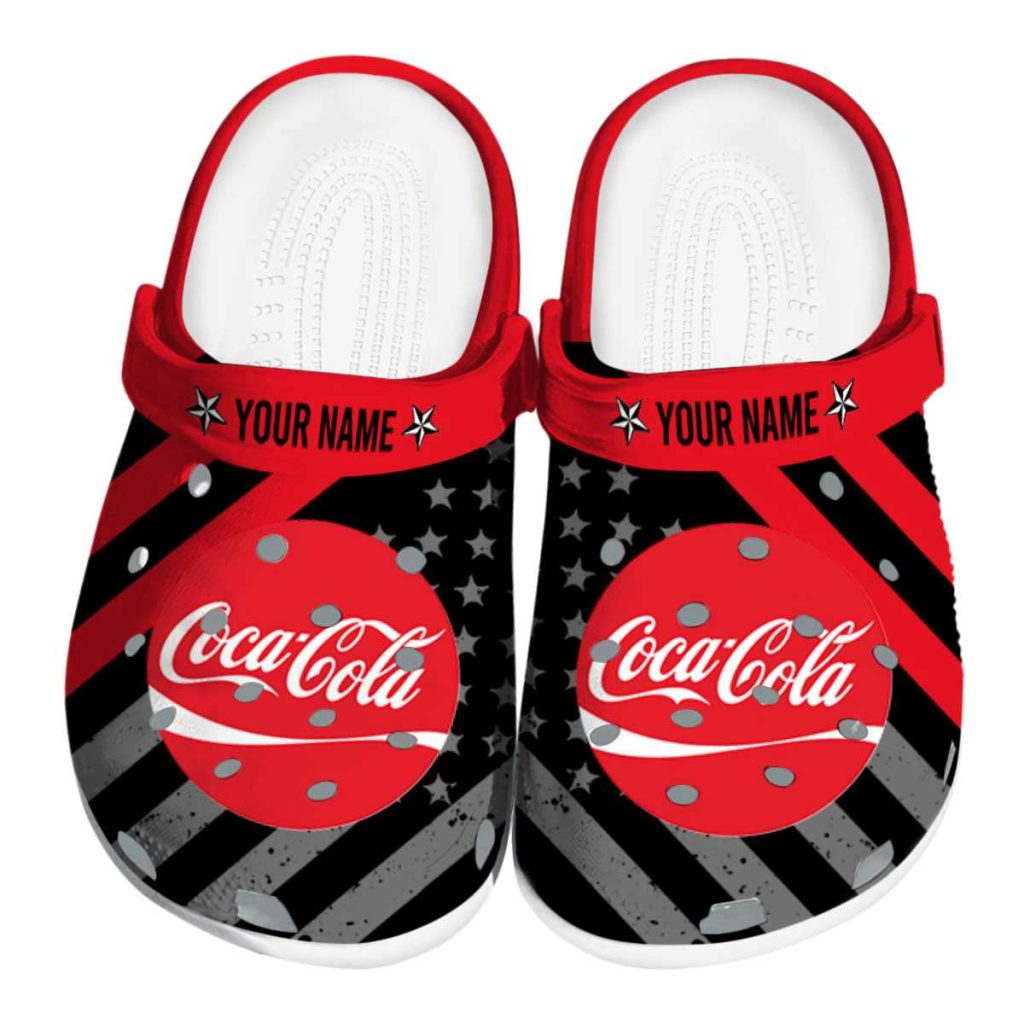 Custom Cocacola Star-Spangled Graphic Clog - VivaCrocs