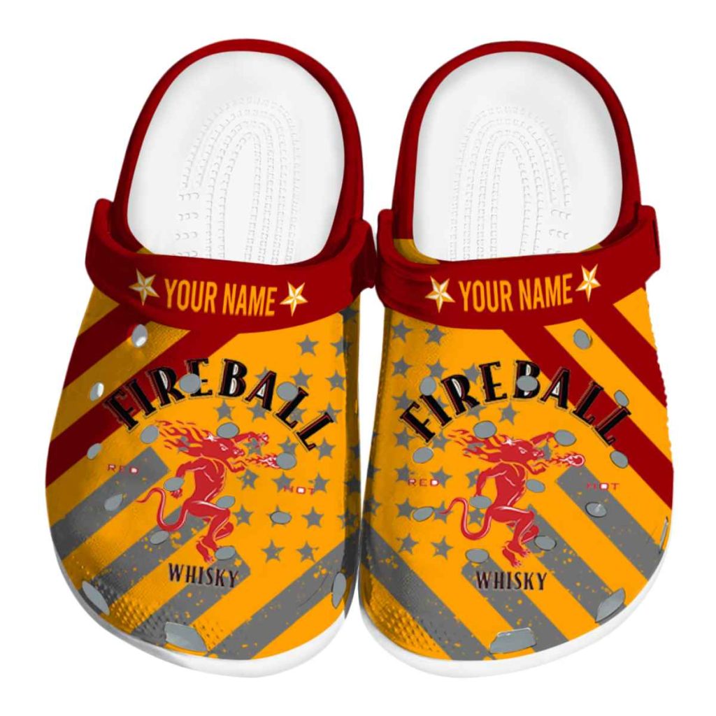 Custom FireBall Star-Spangled Graphic Clog - VivaCrocs