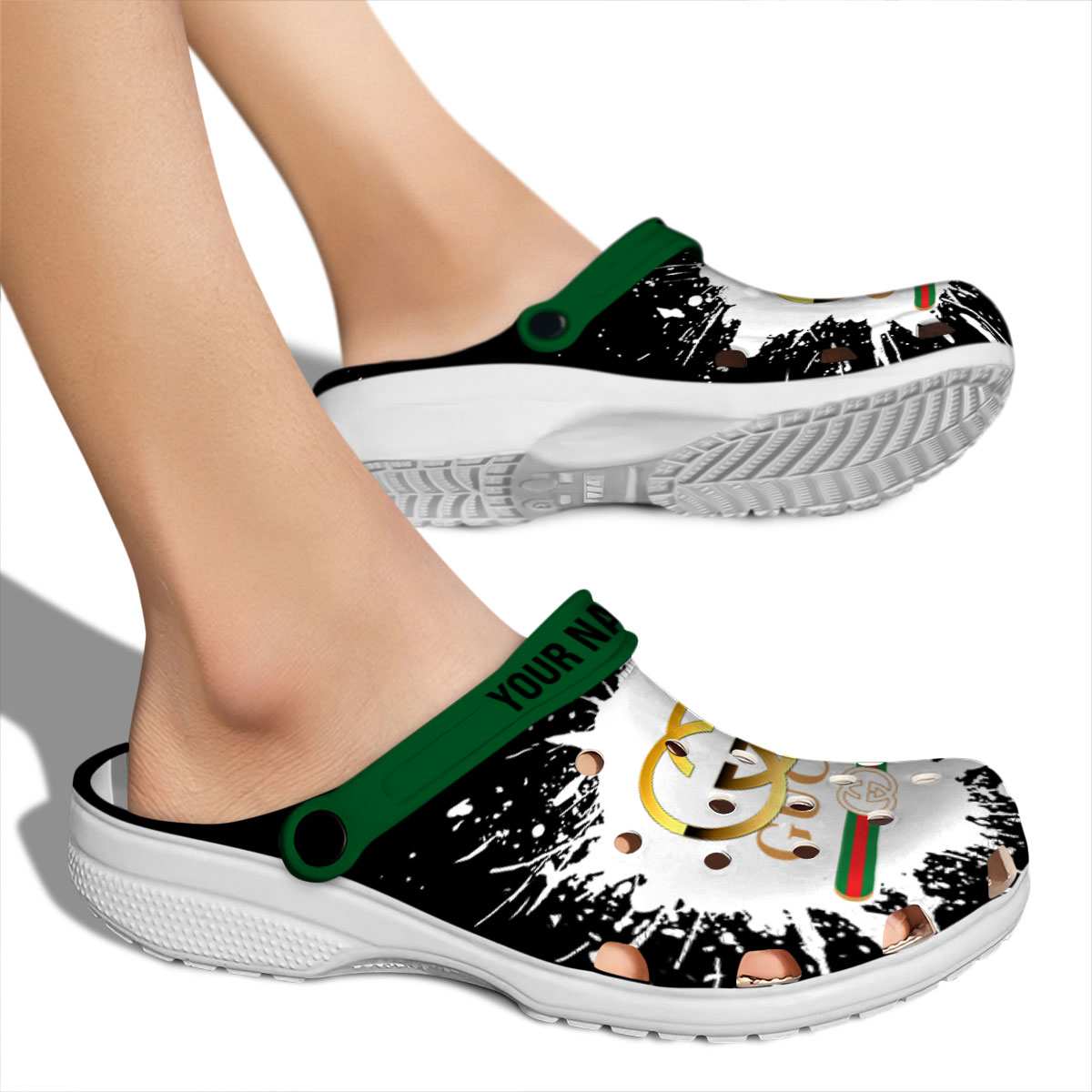 Custom Gucci Splash Art Clog - VivaCrocs