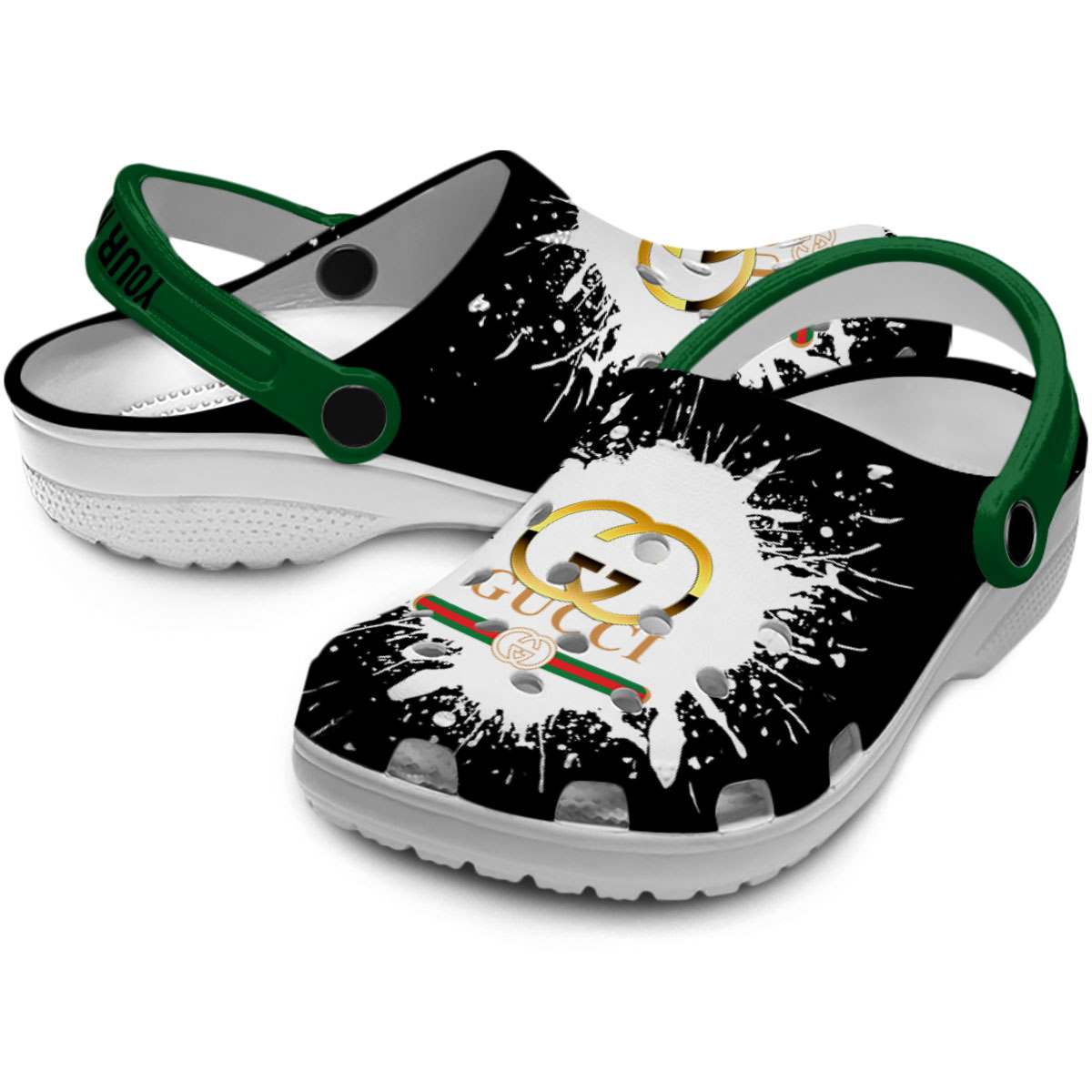 Custom Gucci Splash Art Clog - VivaCrocs