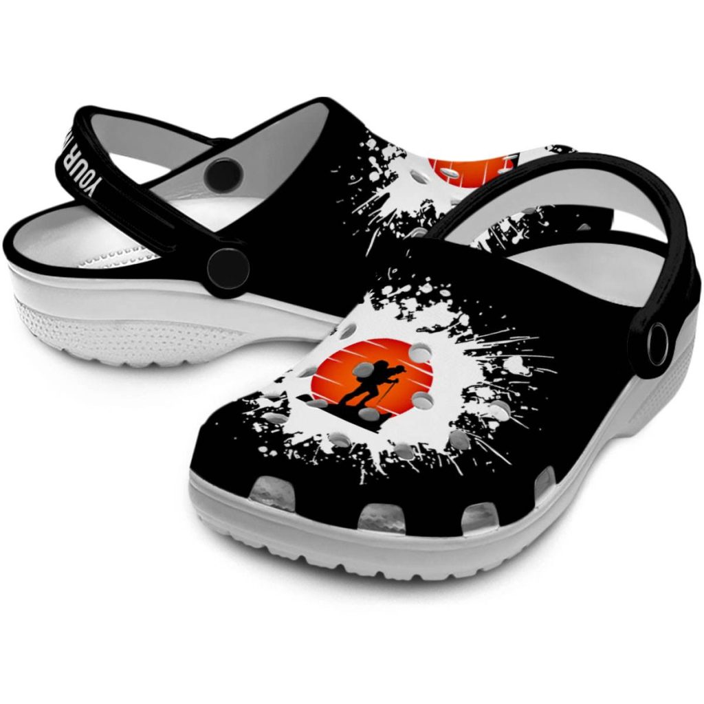Custom Hiking Splatter Background Clog - VivaCrocs