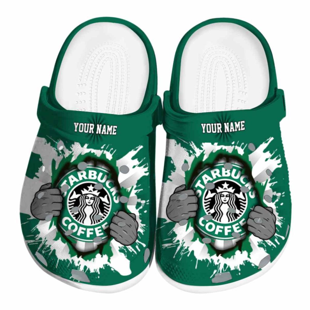 Custom Starbucks Gripping Hand Clog - VivaCrocs
