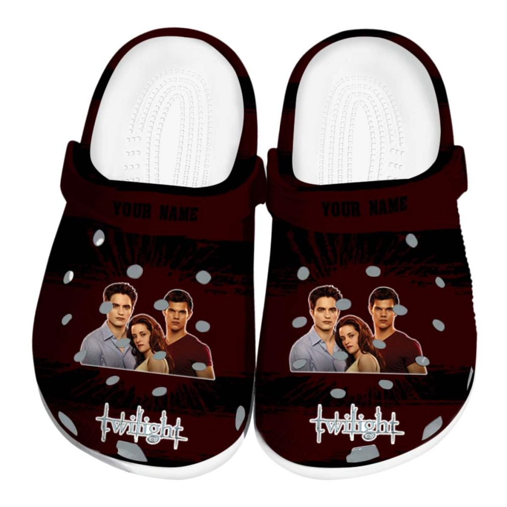 Custom The Twilight Saga Paint Splatter Graphics Clog - VivaCrocs