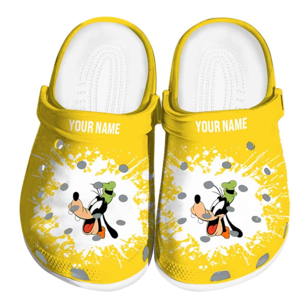 Customized Goofy Splatter Background Clog - VivaCrocs
