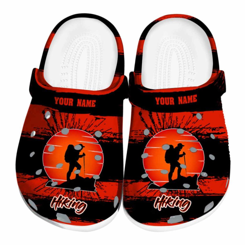 Customized Hiking Paint Splatter Graphics Clog - VivaCrocs
