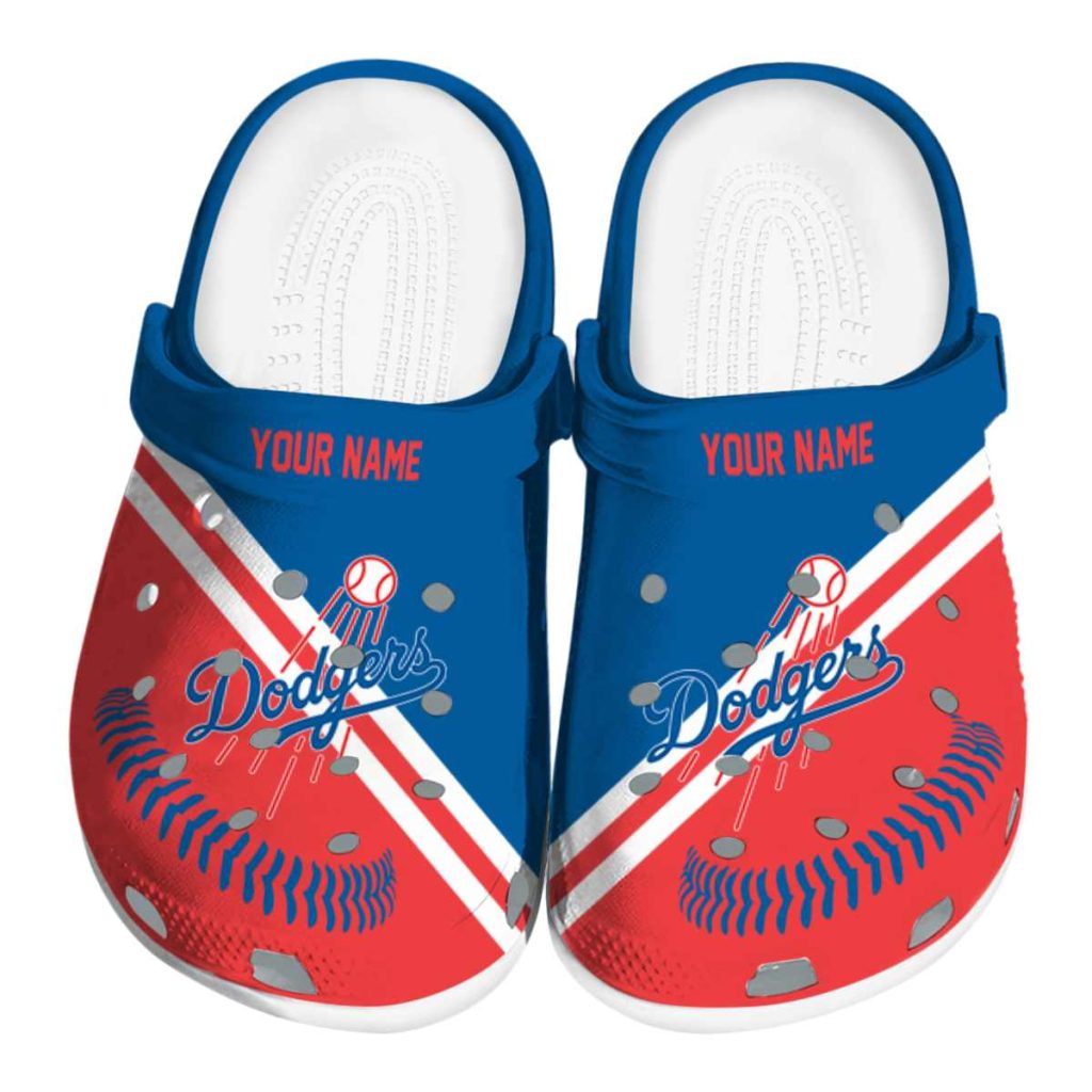 Customized Los Angeles Dodgers Baseball Motif Clog - VivaCrocs
