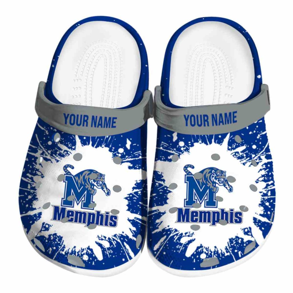 Customized Memphis Tigers Splash Art Clog - VivaCrocs