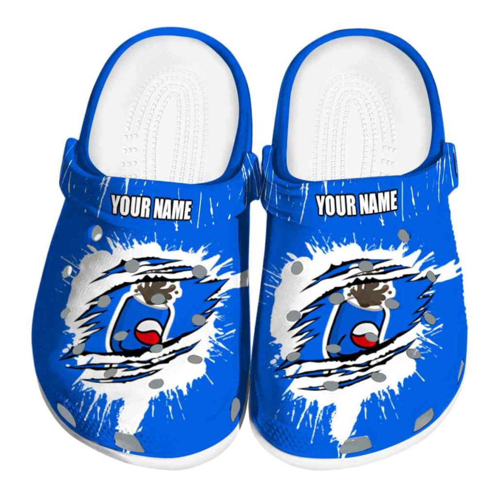 Customized Pepsi Splash Motif Background Clog - VivaCrocs