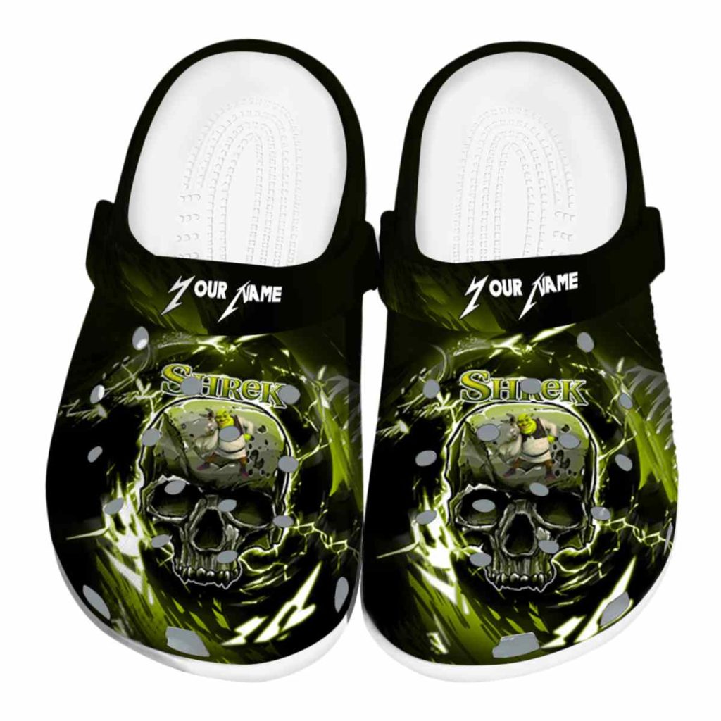 Customized Shrek Gothic Skull Clog - VivaCrocs