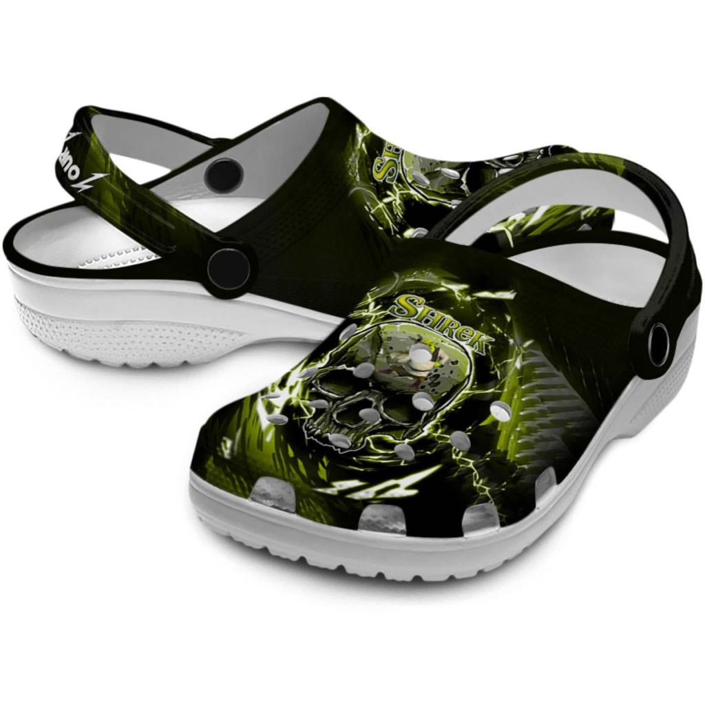 Customized Shrek Gothic Skull Clog - VivaCrocs