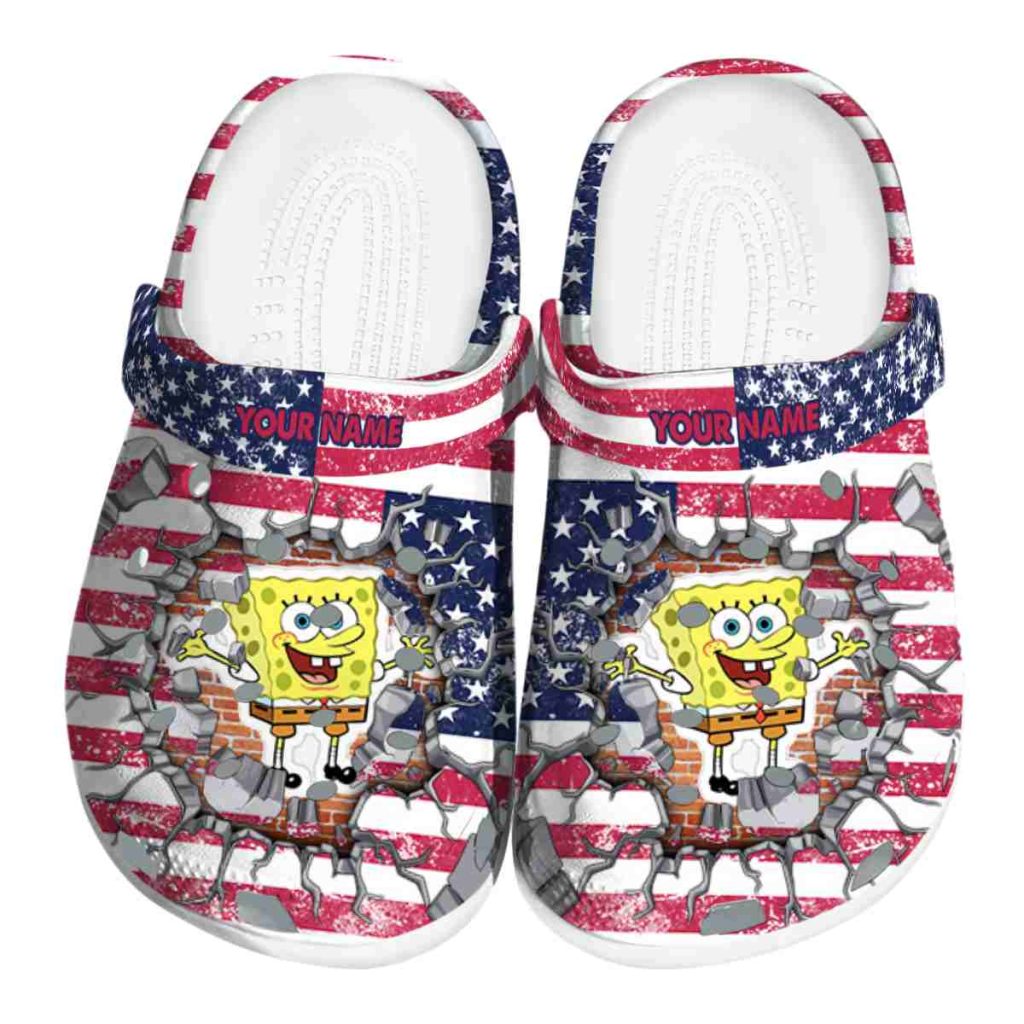 Customized Spongebob Freedom Splinter Clog - VivaCrocs