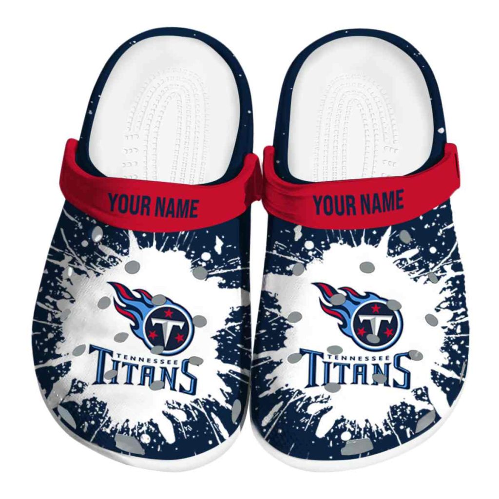 Customized Tennessee Titans Splash Art Clog - VivaCrocs