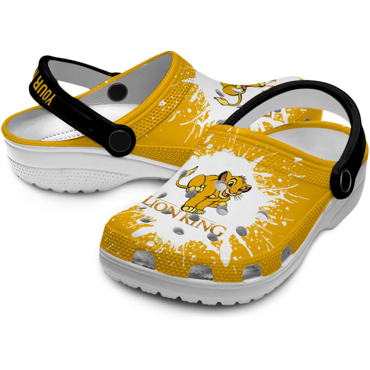 Customized The Lion King Splash Art Clog - VivaCrocs