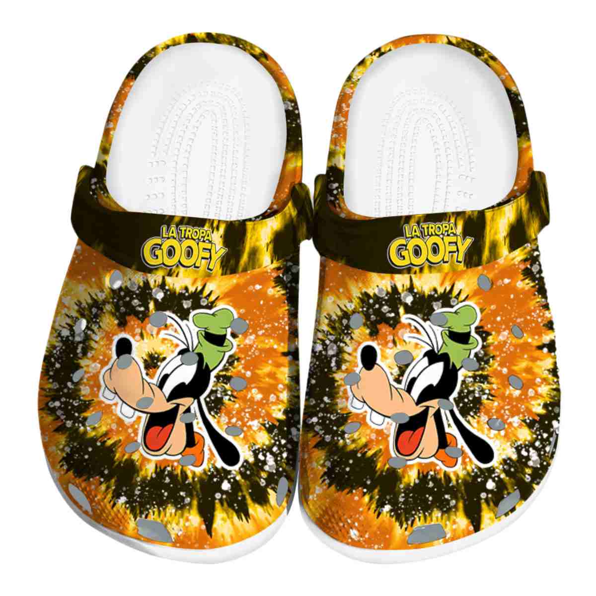 Custom Lightning McQueen Paint Splatter Graphics Clog - VivaCrocs