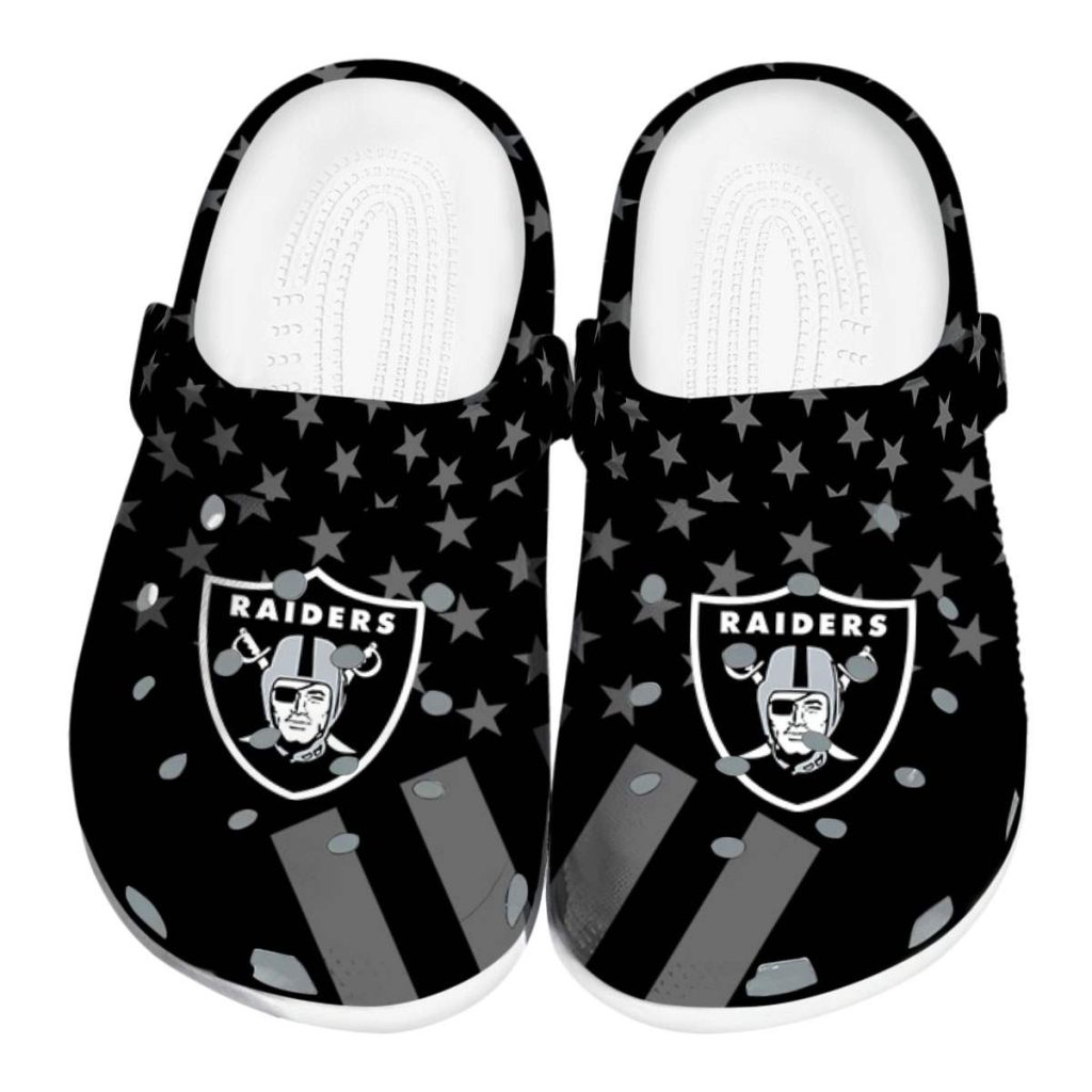 Las Vegas Raiders Stellar Stripes Theme Clog - VivaCrocs