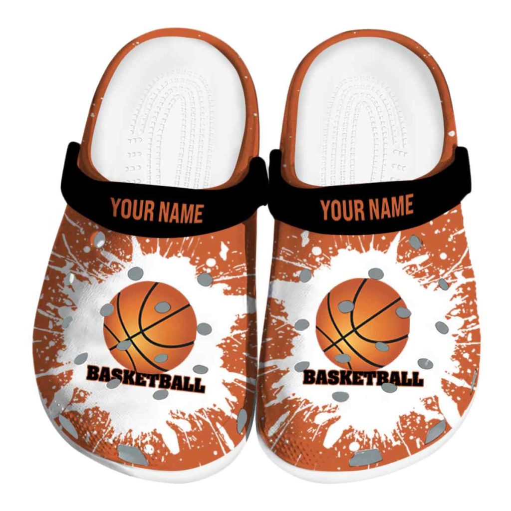 Personalized Basketball Splash Art Clog - VivaCrocs
