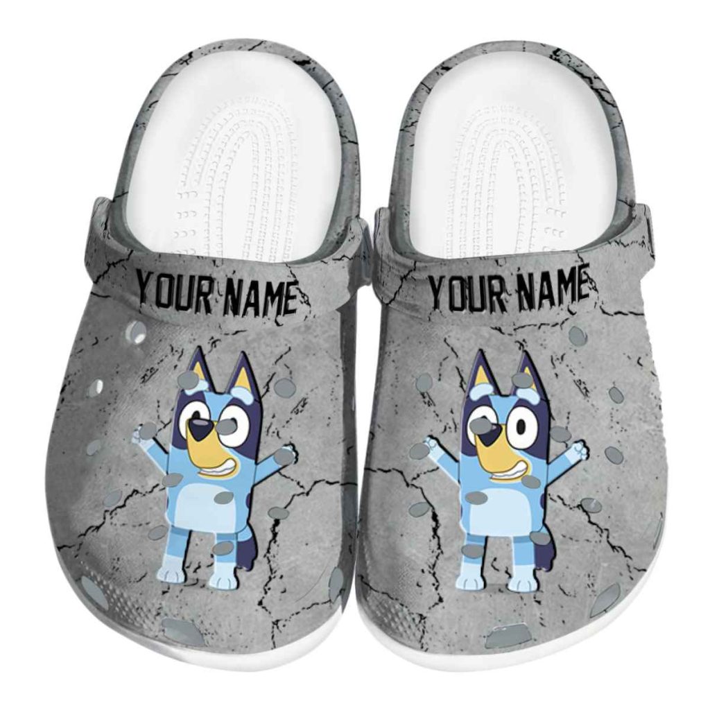 Personalized Bluey Cracked Texture Clog - VivaCrocs