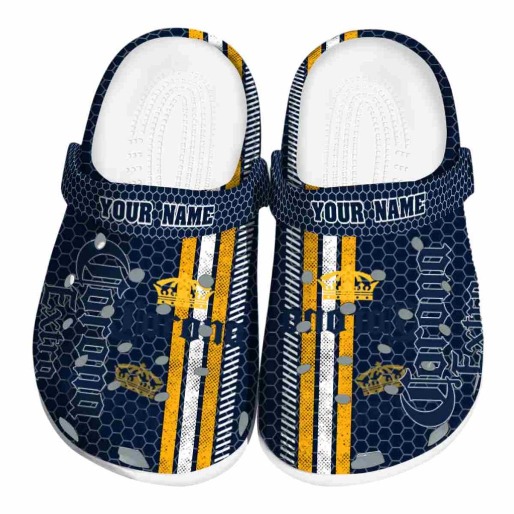 Personalized Corona Beer Contrasting Stripes Clog - VivaCrocs