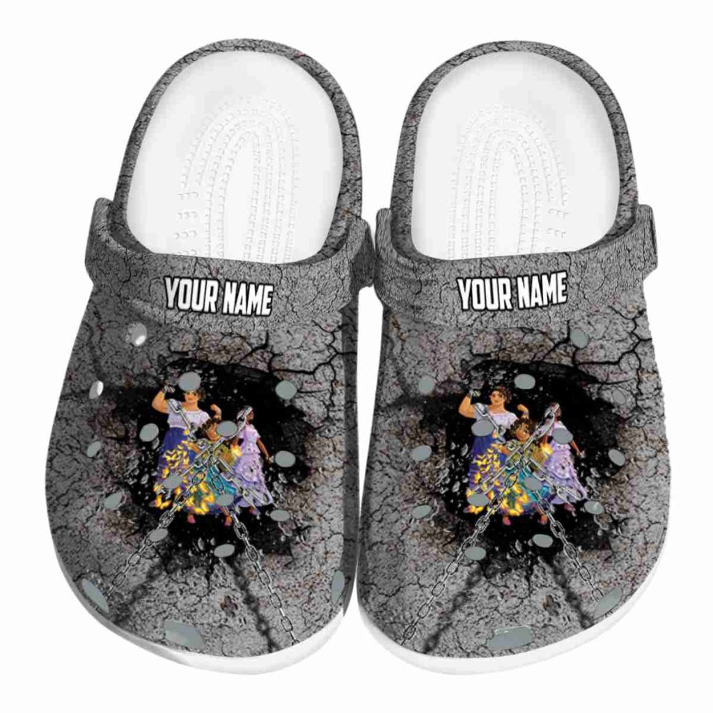 Personalized Encanto Cracked Ground Texture Clog - VivaCrocs