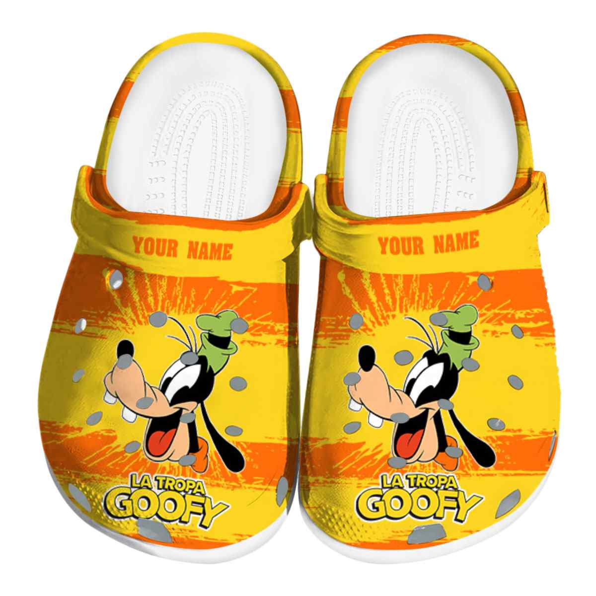 Custom Lightning McQueen Paint Splatter Graphics Clog - VivaCrocs