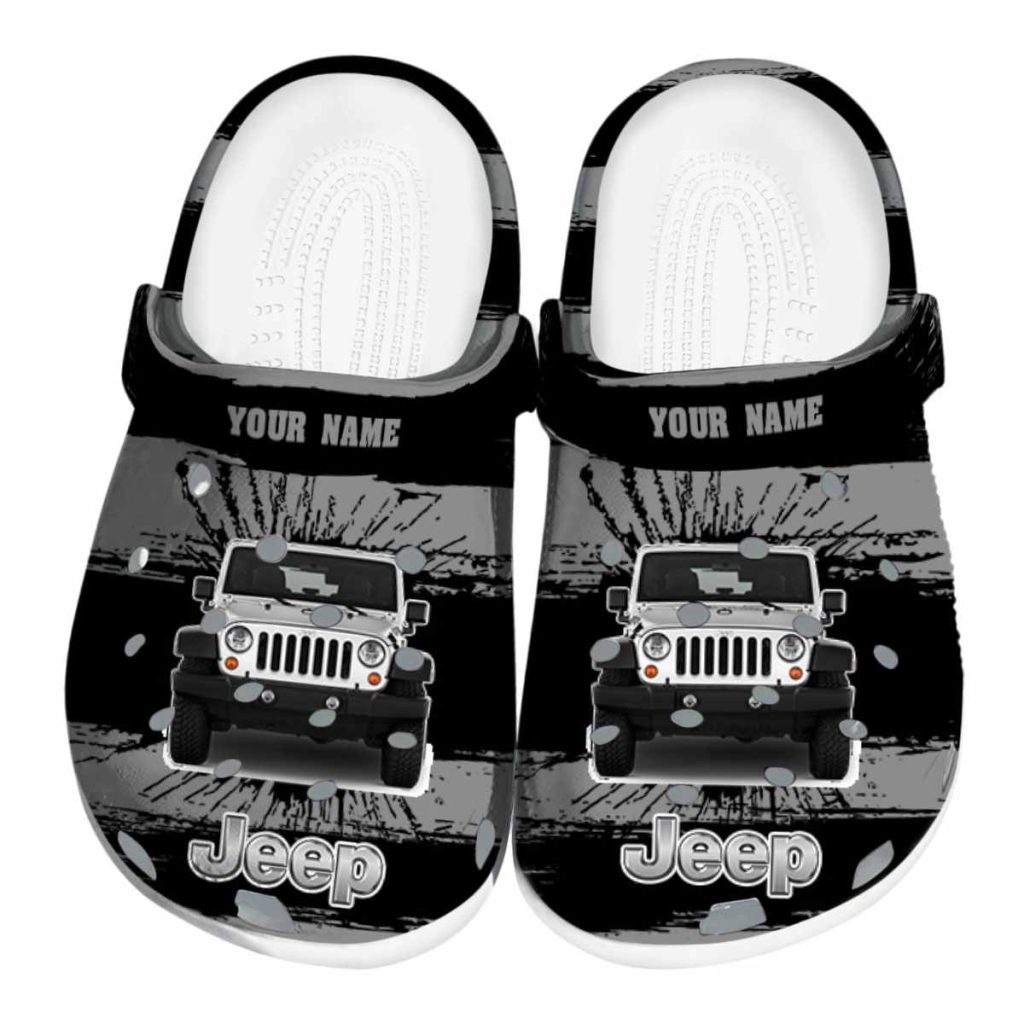 Personalized Jeep Paint Splatter Graphics Clog - VivaCrocs