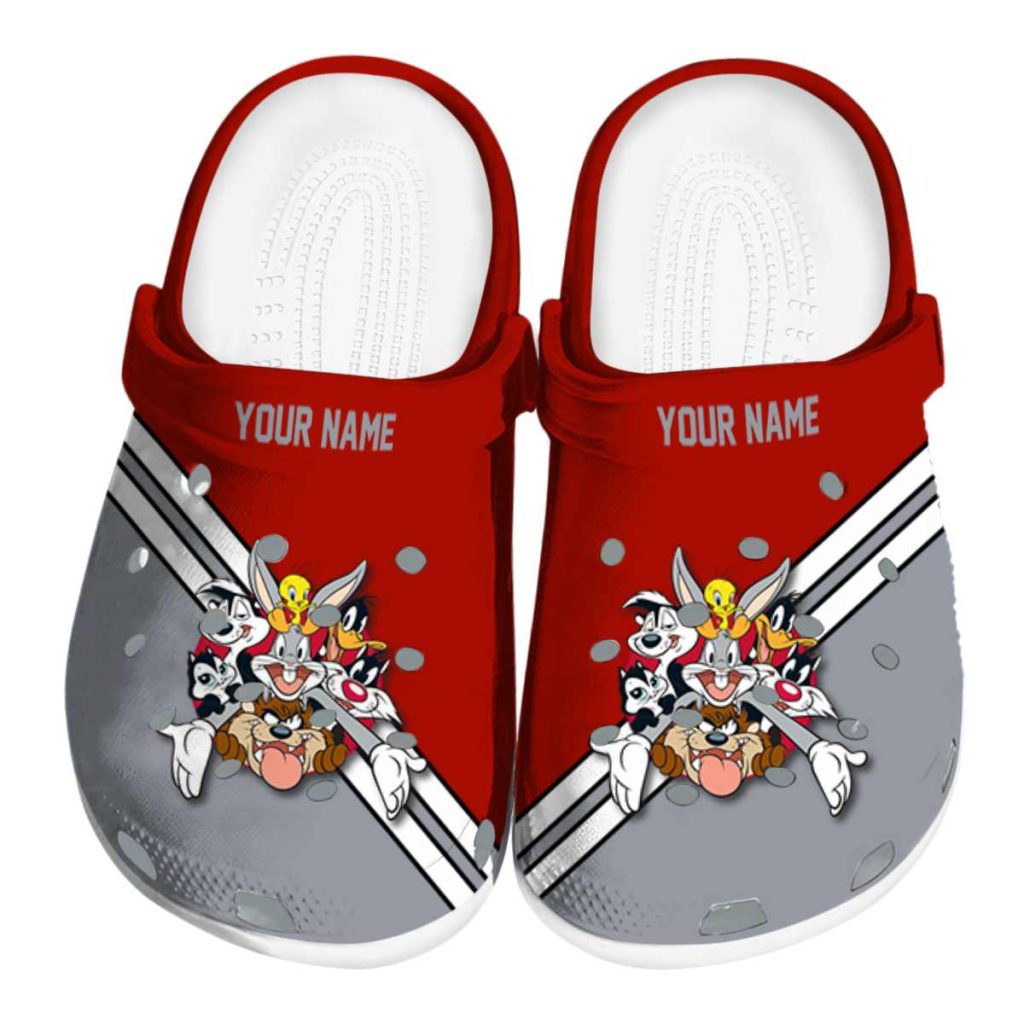Personalized Looney Tunes Striped Accents Clog - VivaCrocs