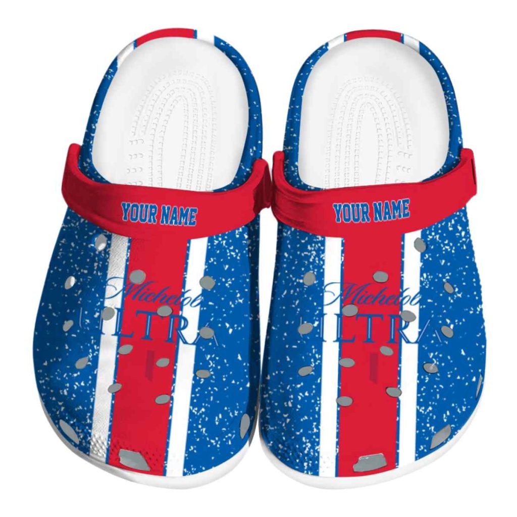 Personalized Michelob Ultra Vertical Stripes Clog - VivaCrocs