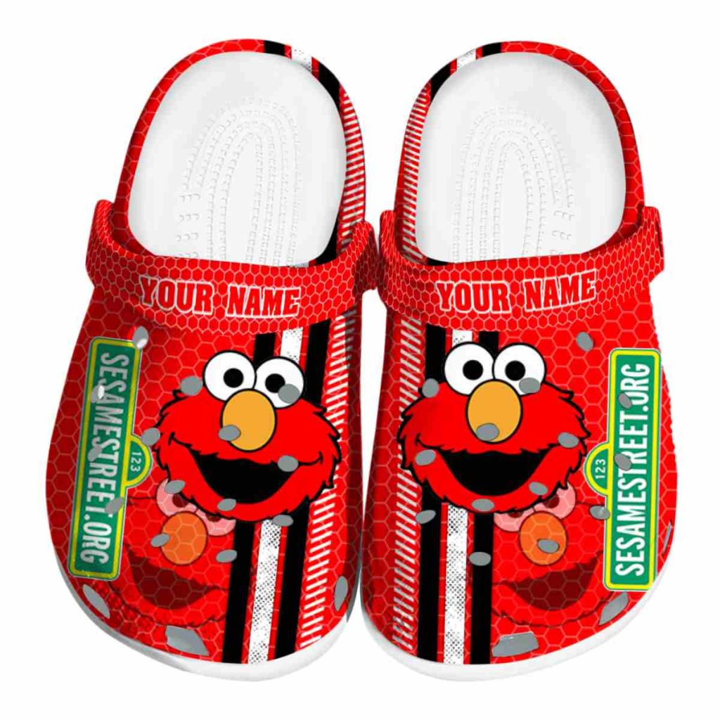 Personalized Sesame Street Contrasting Stripes Clog - VivaCrocs