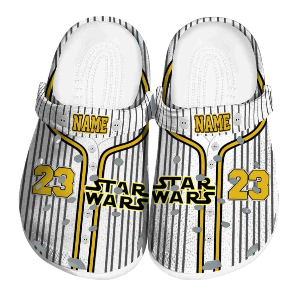 Personalized Star Wars Pinstripe Pattern Clog - VivaCrocs