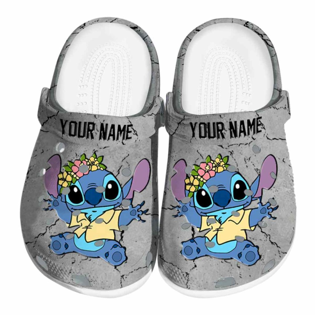 Personalized Stitch Cracked Texture Clog - VivaCrocs