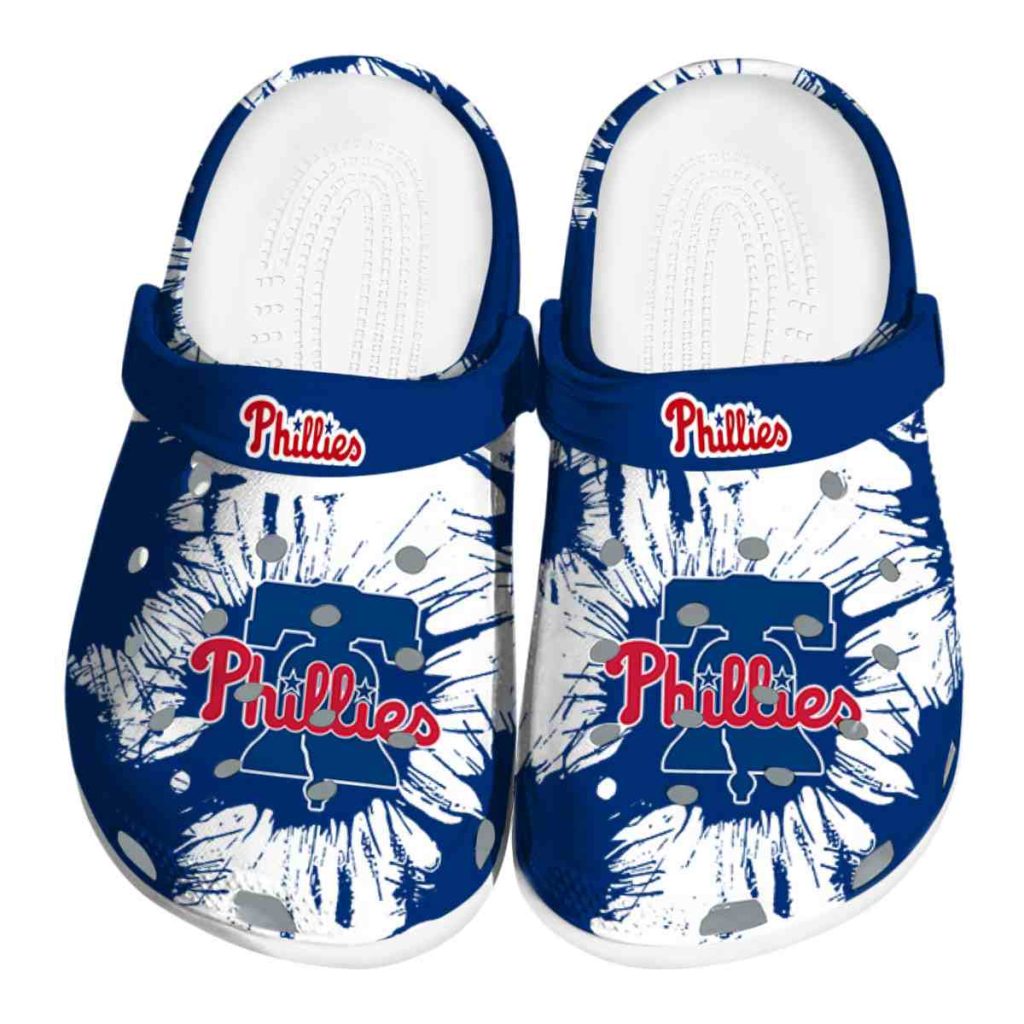 Philadelphia Phillies Splatter Graphics Clog - VivaCrocs