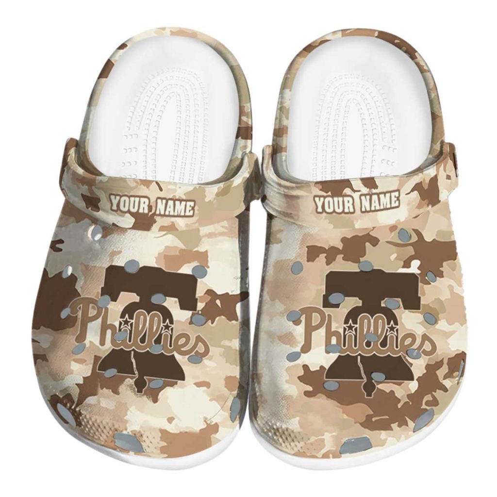 Philadelphia Phillies Desert Camo Clog - VivaCrocs