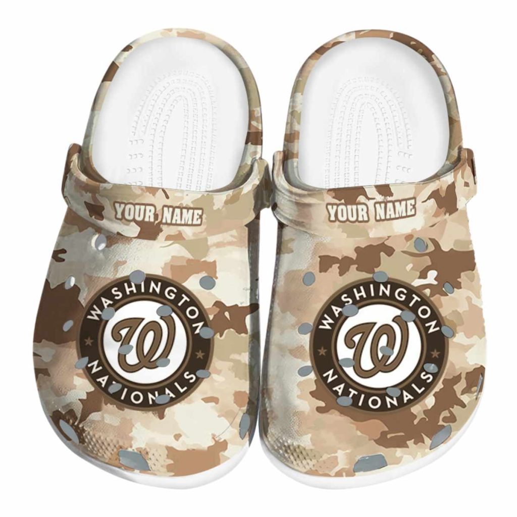 Washington Nationals Desert Camo Clog - VivaCrocs