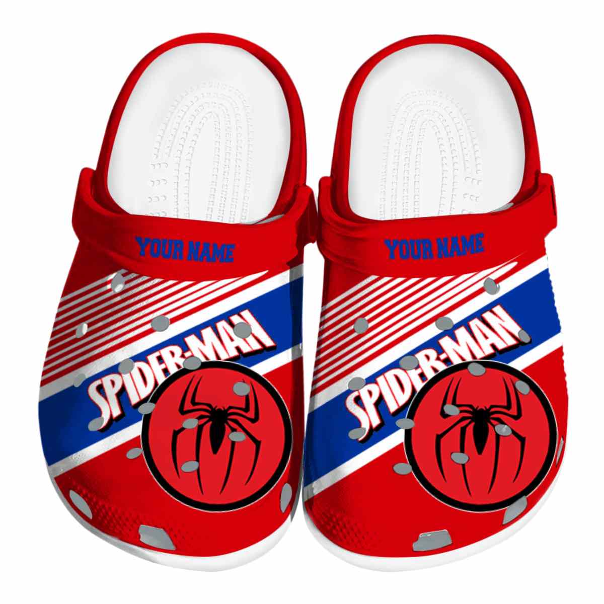 Customized Spiderman Vibrant Dual-Tone Clog - VivaCrocs