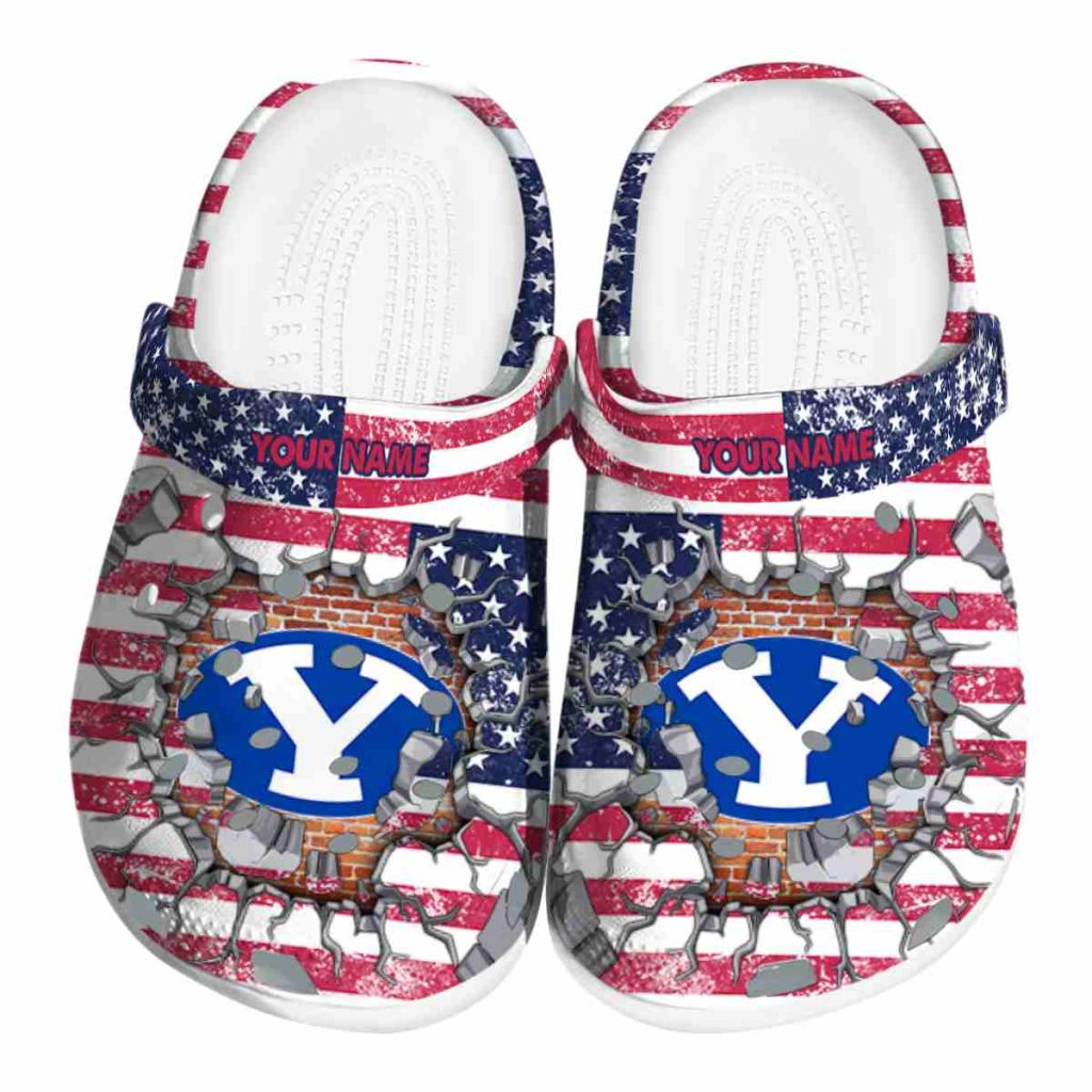 Custom BYU Cougars Freedom Splinter Clog - VivaCrocs