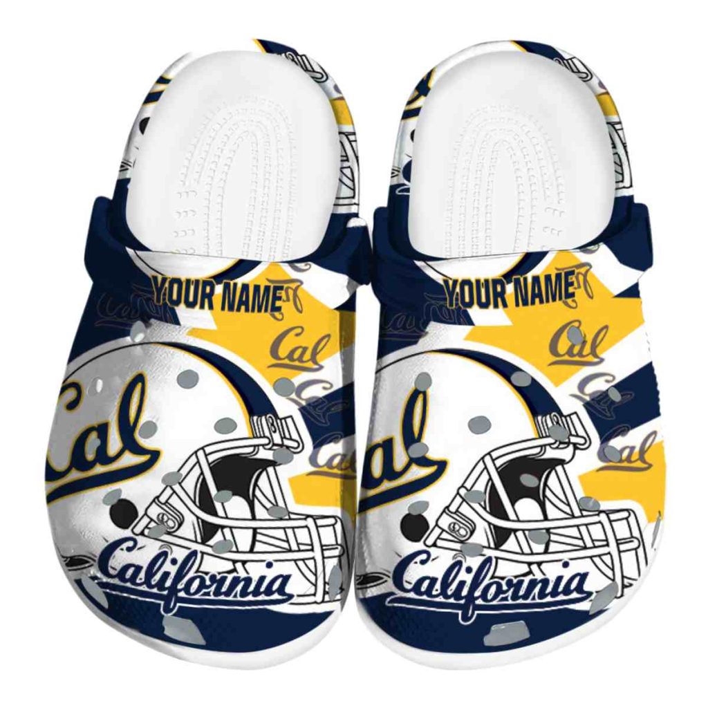 Custom California Golden Bears Football Helmet Clog - VivaCrocs