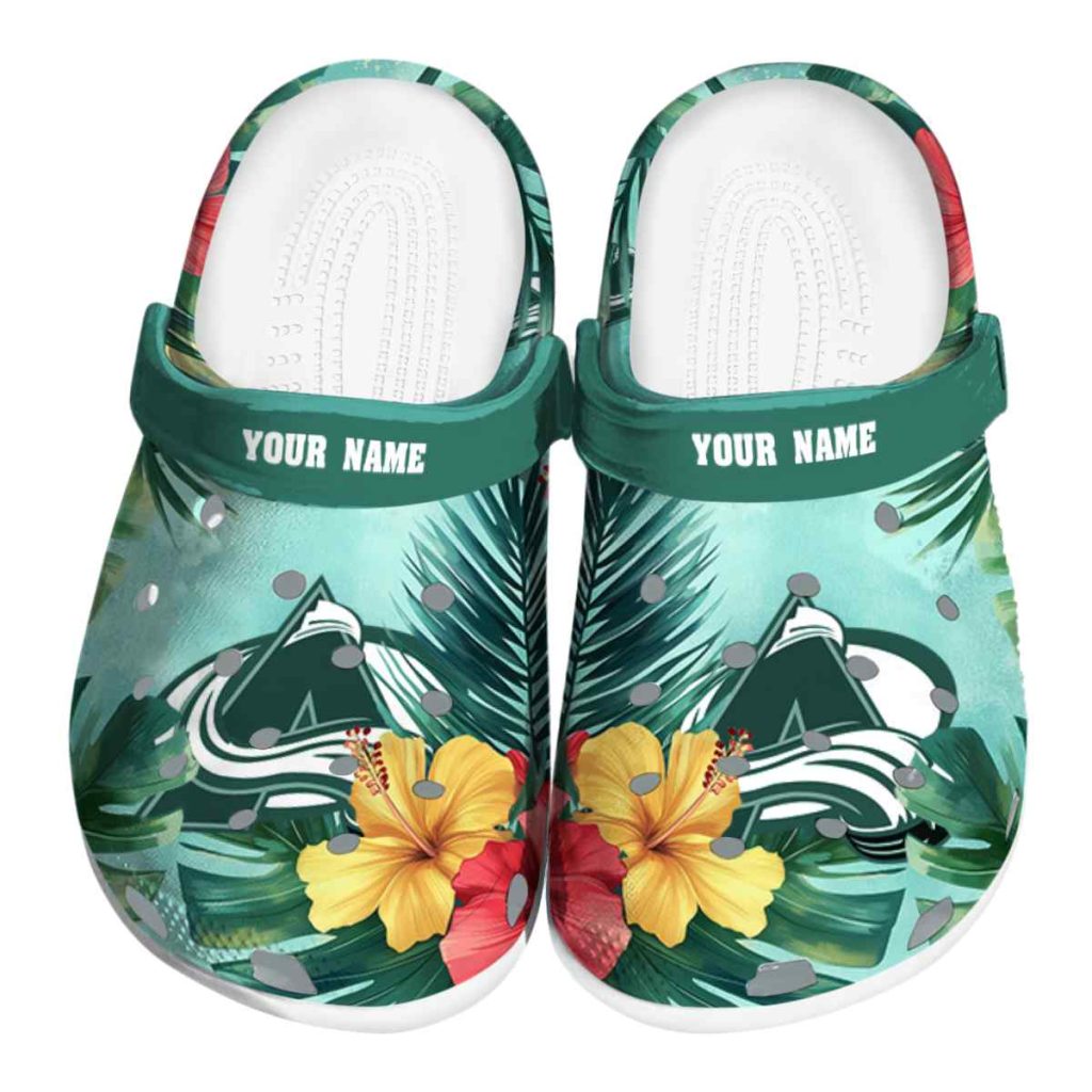 Custom Colorado Avalanche Tropical Vibes Clog - VivaCrocs