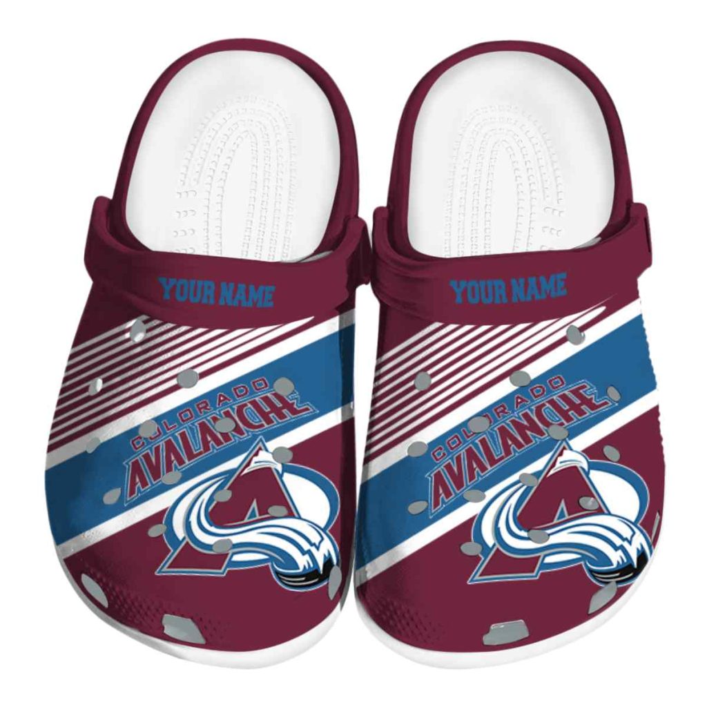 Custom Colorado Avalanche Vibrant Dual-Tone Clog - VivaCrocs