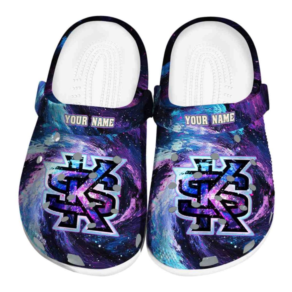 Custom Kennesaw State Owls Galaxy Swirl Clog - VivaCrocs