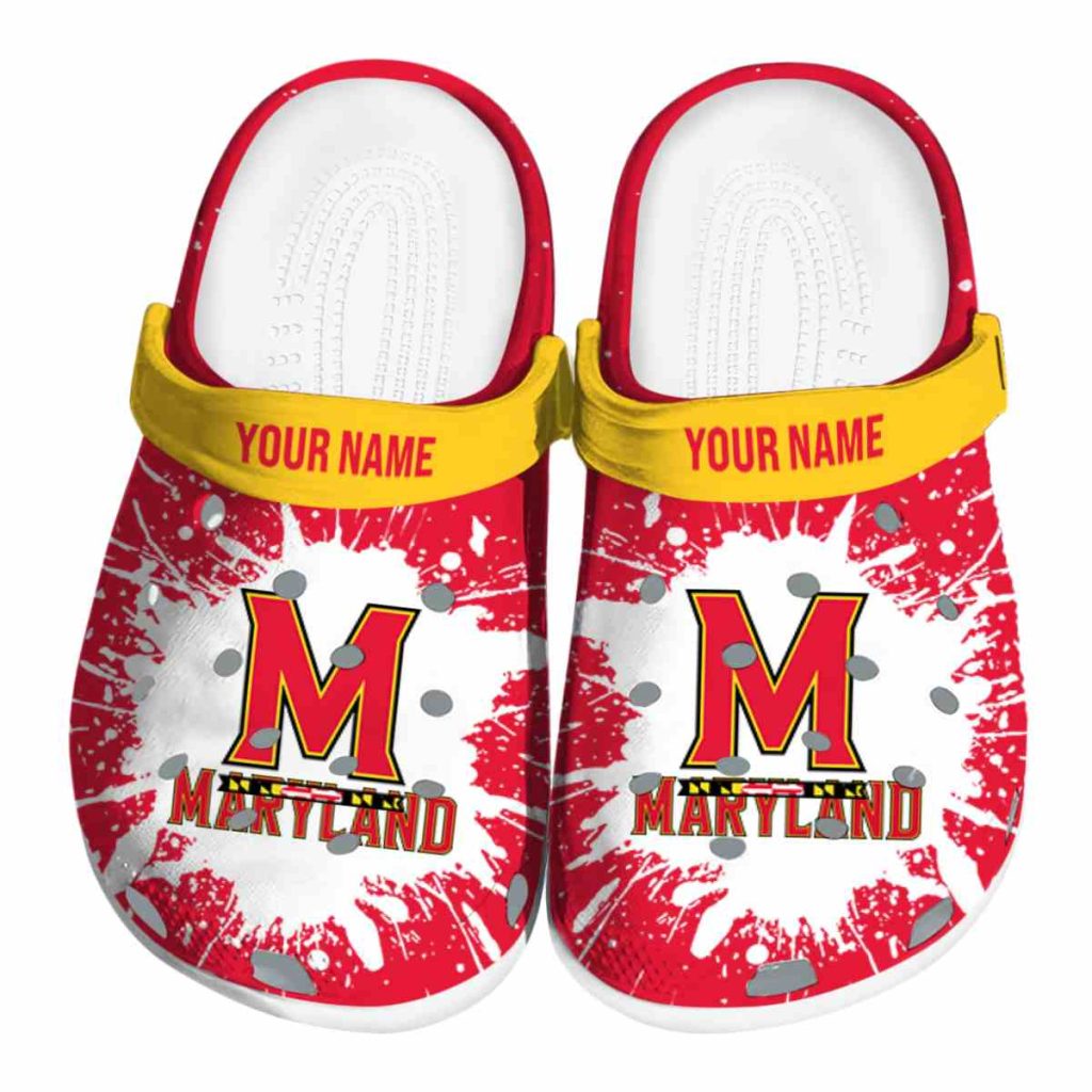 Custom Maryland Terrapins Splash Art Clog - VivaCrocs