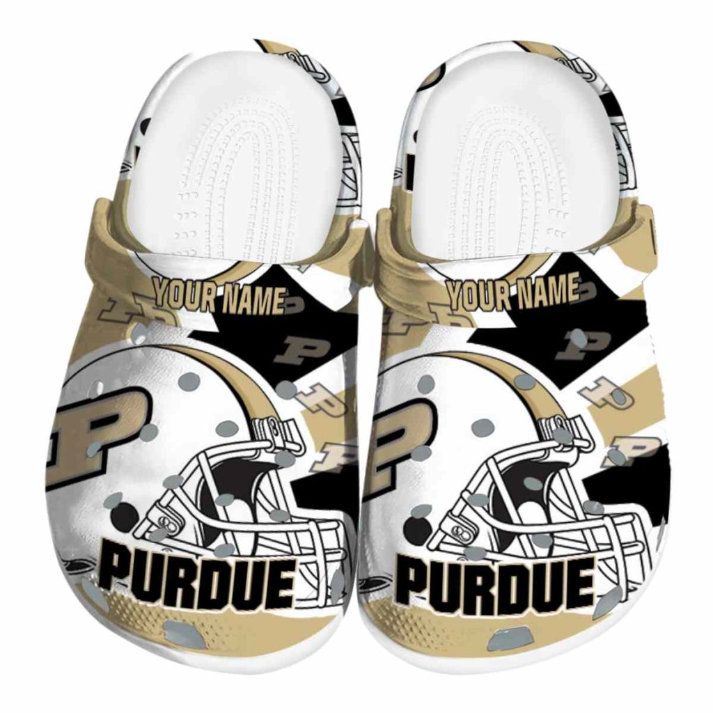 Custom Purdue Boilermakers Football Helmet Clog - VivaCrocs