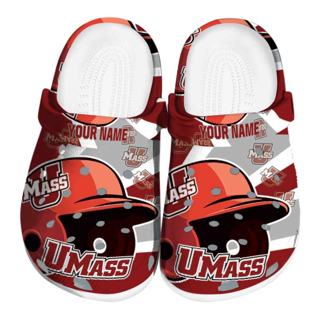 Custom UMass Minutemen Baseball Helmet Clog - VivaCrocs