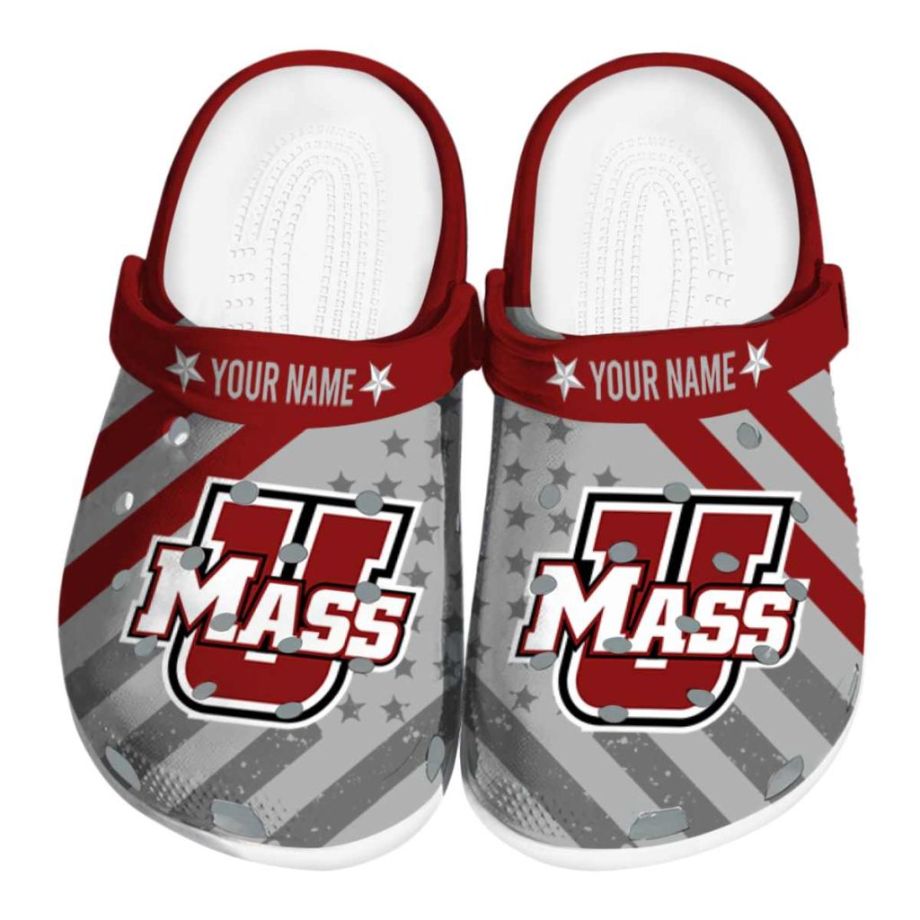Custom UMass Minutemen Star-Spangled Graphic Clog - VivaCrocs