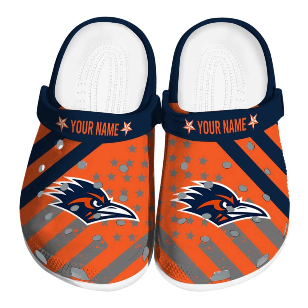 Custom UTSA Roadrunners Star-Spangled Graphic Clog - VivaCrocs