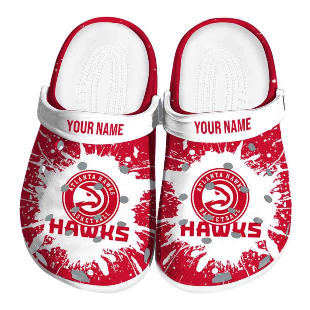 Customized Atlanta Hawks Splash Art Clog - VivaCrocs