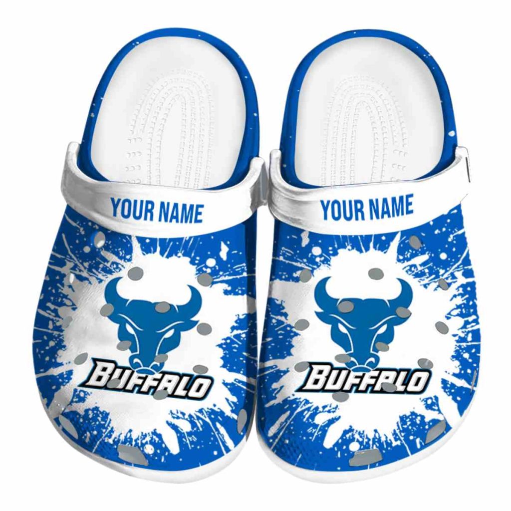 Customized Buffalo Bulls Splash Art Clog - VivaCrocs